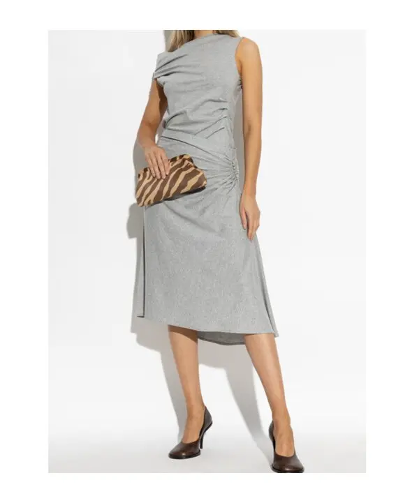 Dries Van Noten Asymmetrical Skirt With Fabric Buttons
