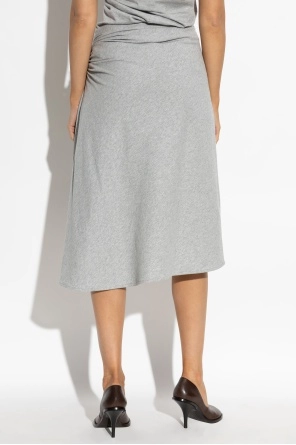 Dries Van Noten Asymmetrical Skirt With Fabric Buttons