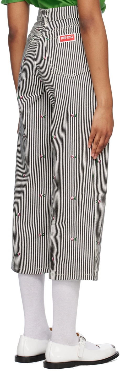 Kenzo Striped Wide-leg Jeans