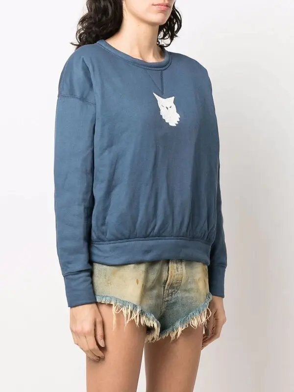 MAISON MARGIELA Owl Printed Crewneck Sweatshirt
