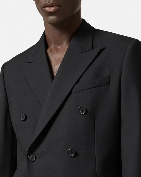 Versace Double-breasted Tailored Blazer