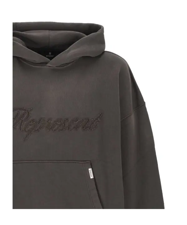REPRESENT Reverse Appliqué Logo Hoodie