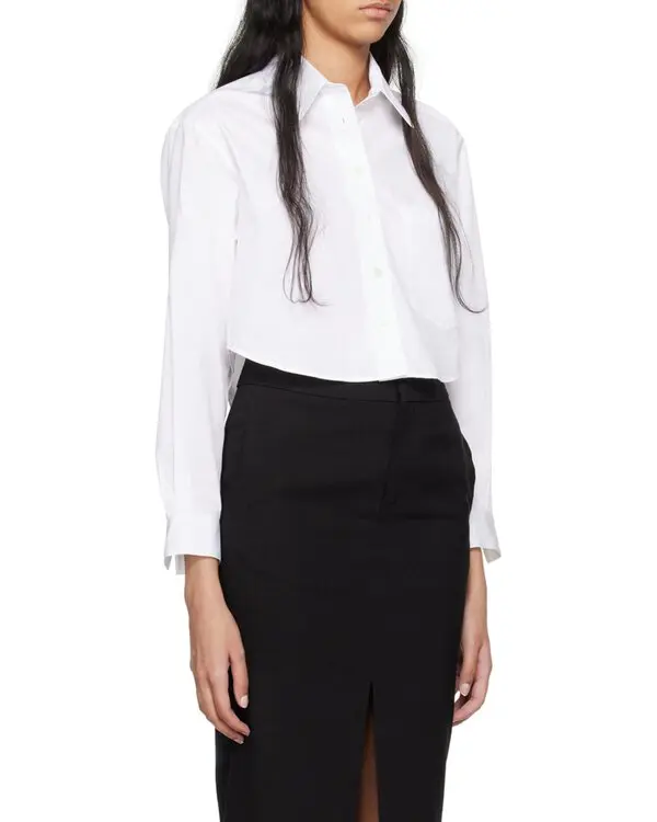 Isabel Marant Étoile Fleora Cropped Shirt - White