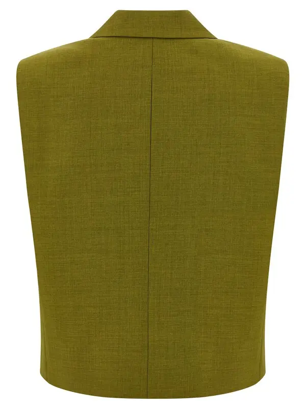 Theory Double Breasted Peak Lapel Vest