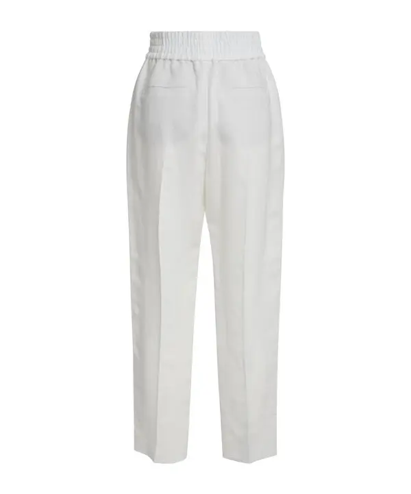 Brunello Cucinelli Cropped Tapered-leg Trousers
