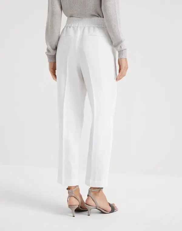 Brunello Cucinelli Cropped Tapered-leg Trousers
