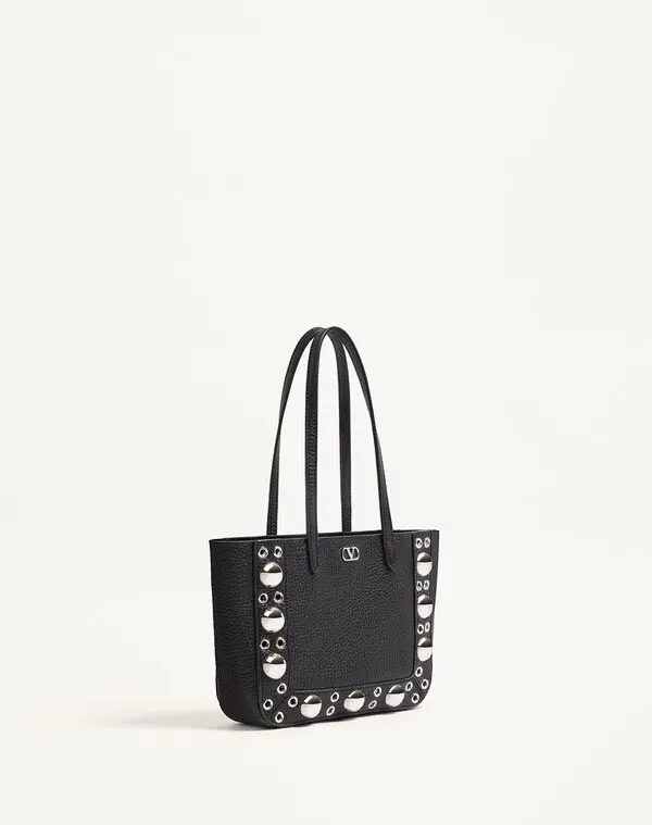 Valentino Garavani Vlogo Plaque Eyelet Detailed Shoulder Bag