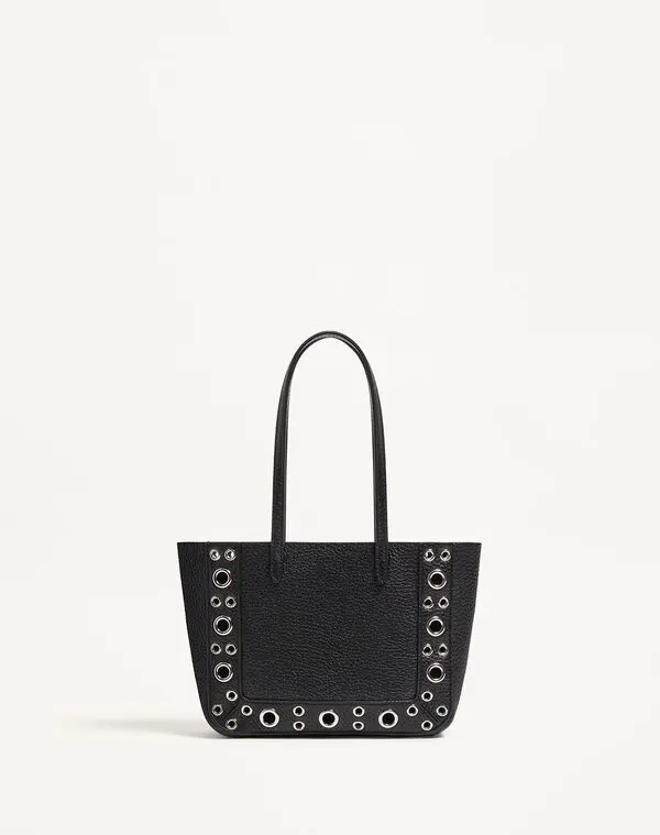Valentino Garavani Vlogo Plaque Eyelet Detailed Shoulder Bag