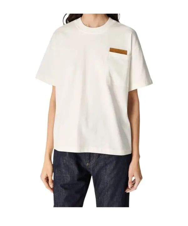 Bottega Veneta Crewneck T-shirt - Chalk
