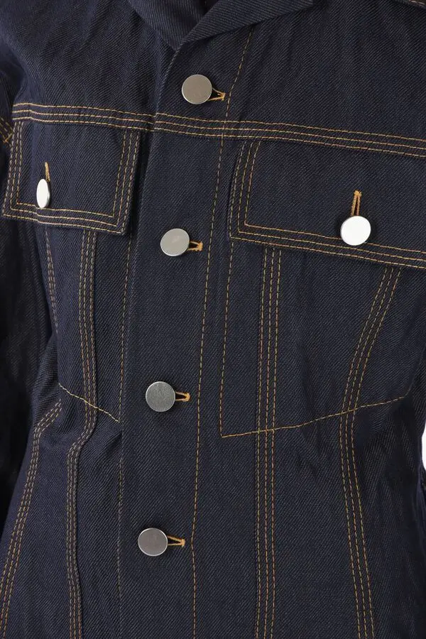 Bottega Veneta Crinkled Denim Jacket