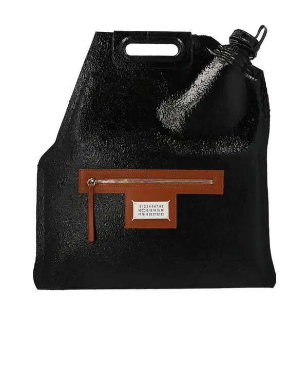 MAISON MARGIELA Bottle-cap Coated Tote Bag - Black
