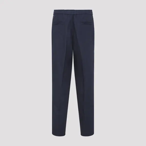 Brunello Cucinelli Drawstring Tapered Trousers - Black