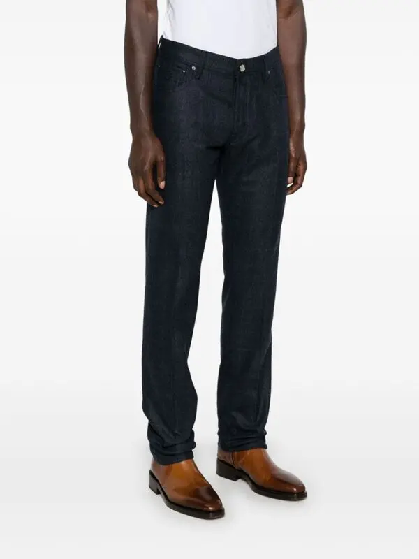 Jacob Cohen Prince Of Wales Check Tailored Trousers - Black