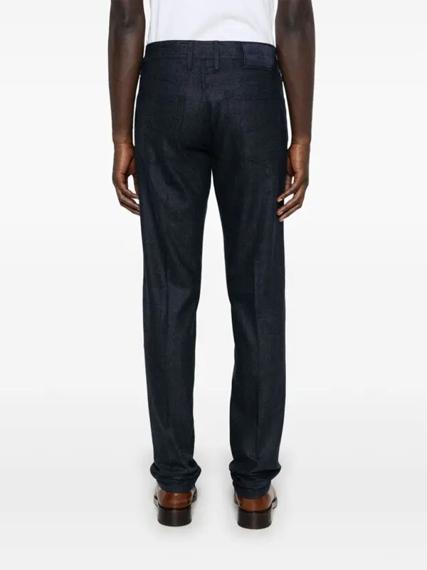 Jacob Cohen Prince Of Wales Check Tailored Trousers - Black