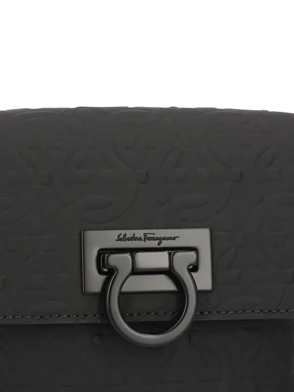 FERRAGAMO Logo Flip Satchel
