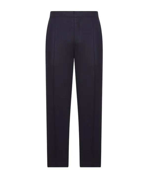 Zegna Straight Leg Trousers With Pleated Details - No