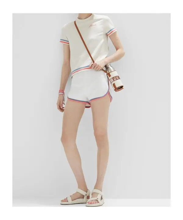Fendi Allover Logo Knitted Shorts