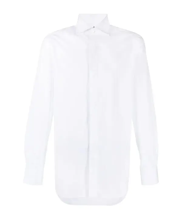 FINAMORE 1925 Button-up Cotton Shirt - White