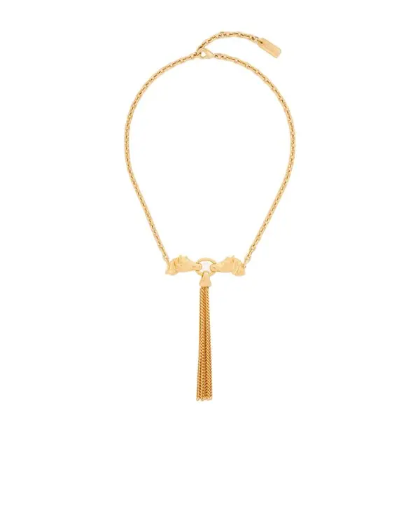 Chloé Horse Chain Necklace - Vintage Gold