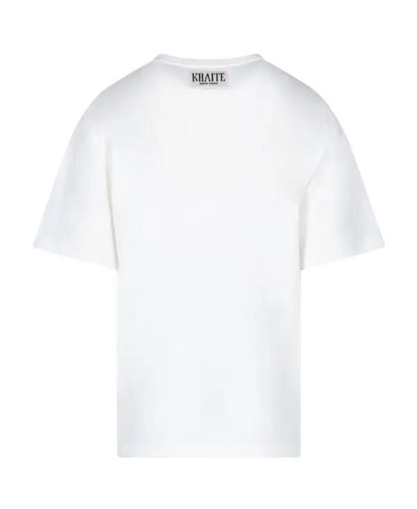 Khaite Mae Logo Patch Crewneck T-shirt
