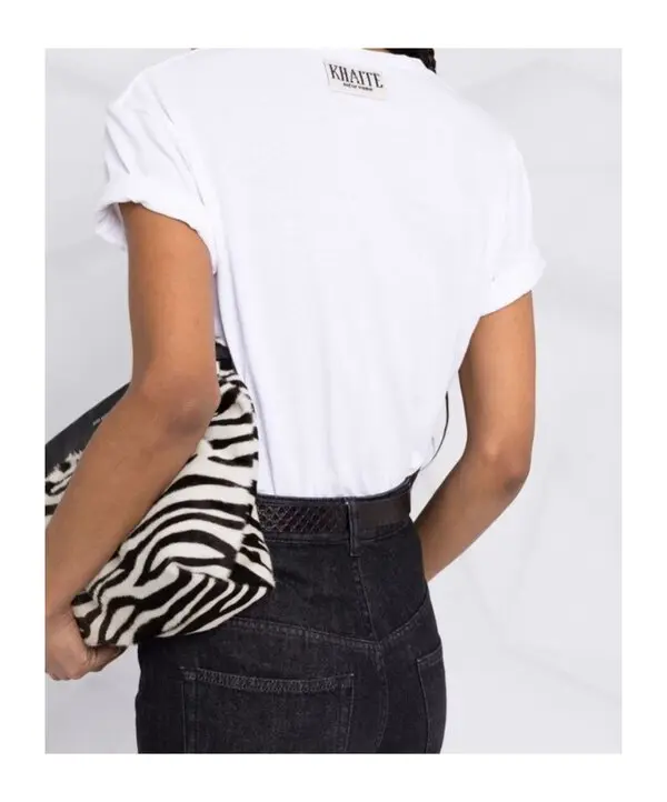 Khaite Mae Logo Patch Crewneck T-shirt