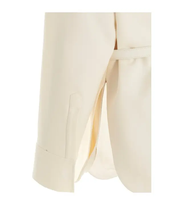 Fendi Belted Button-down Jacket - White