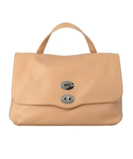 ZANELLATO Logo Shoulder Bag - Nude