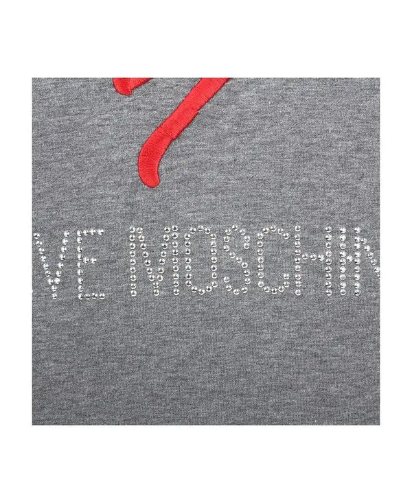 Moschino Love By" Letter Print Crew Neck Sweater