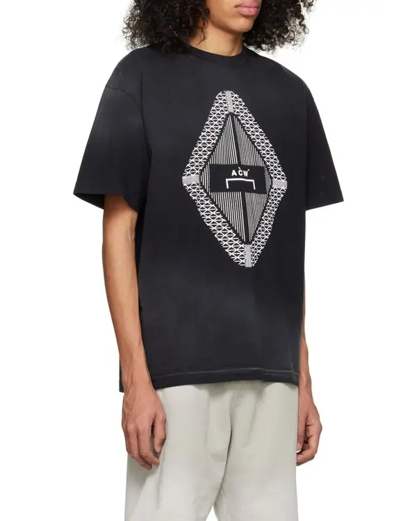 A-COLD-WALL* Gradient Logo Printed Crewneck T-shirt - Black