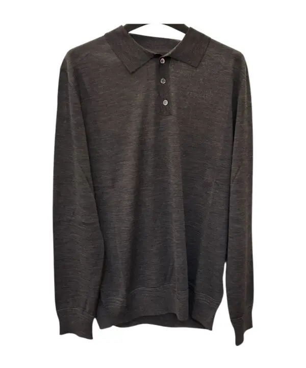 Barena Venezia Long-sleeve Polo Sweater With Button Detailing