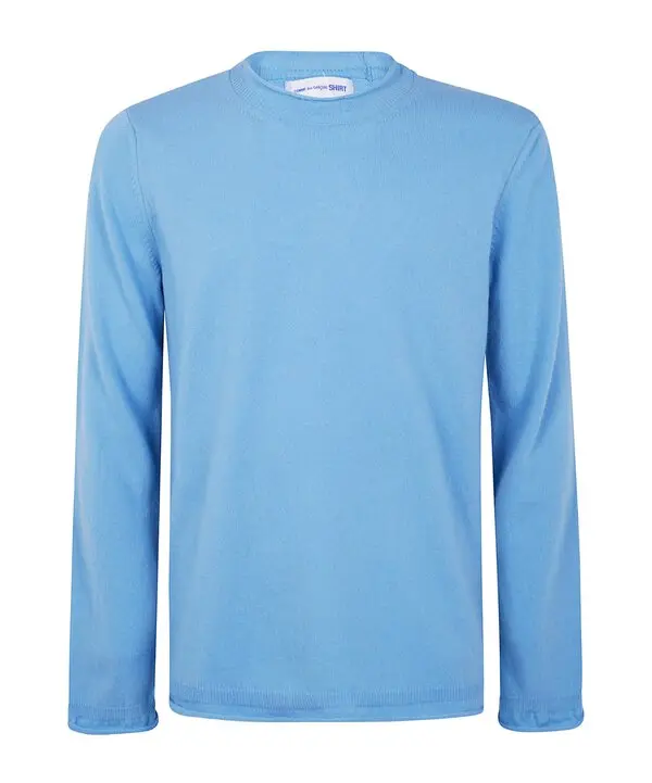 Comme Des Garçons Knitted Jumper - Blue