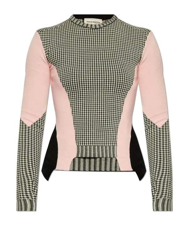 Alexander McQueen Panelled Asymmetric Jumper