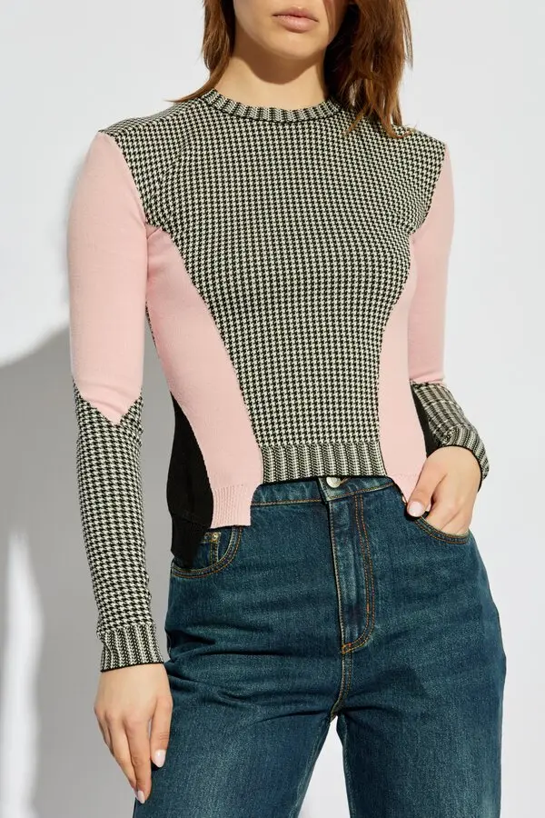 Alexander McQueen Panelled Asymmetric Jumper