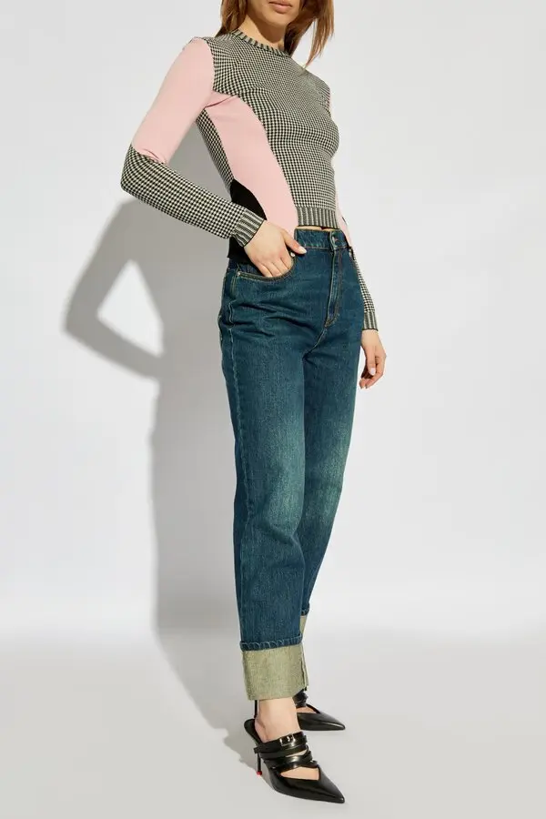 Alexander McQueen Panelled Asymmetric Jumper