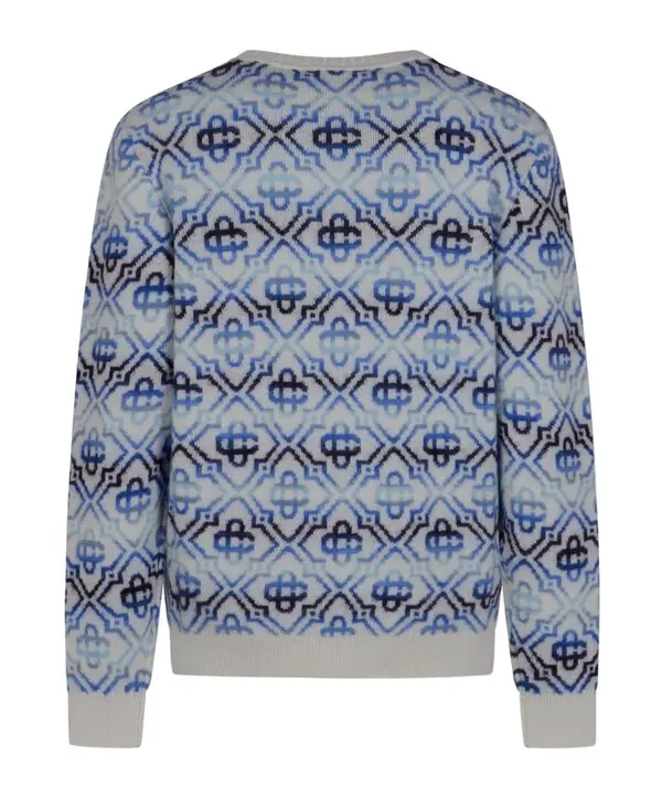 Casablanca Monogram Knit Jumper - Gray