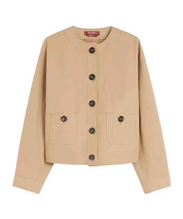 Max Mara Biavo Bomber Jacket - Camel