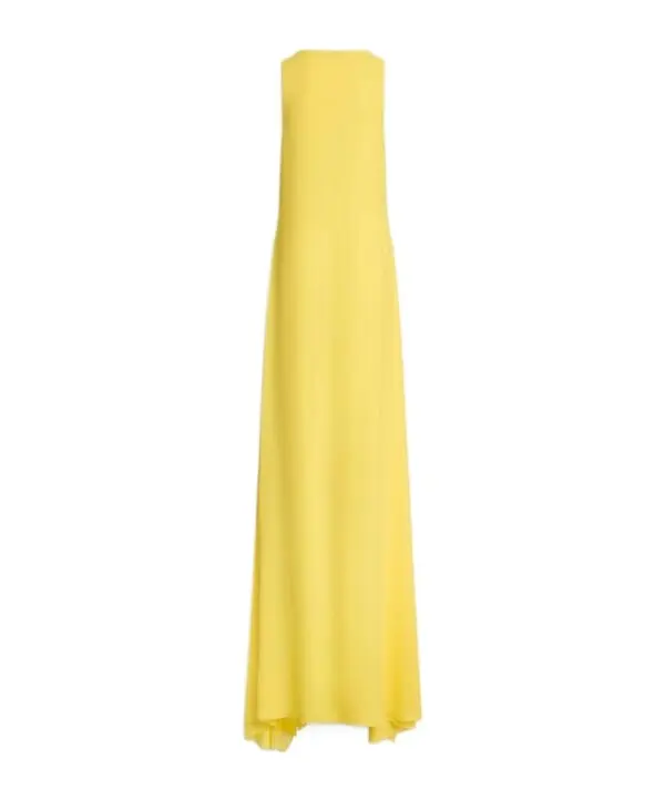 Alaïa Georgette Ruffle Dress