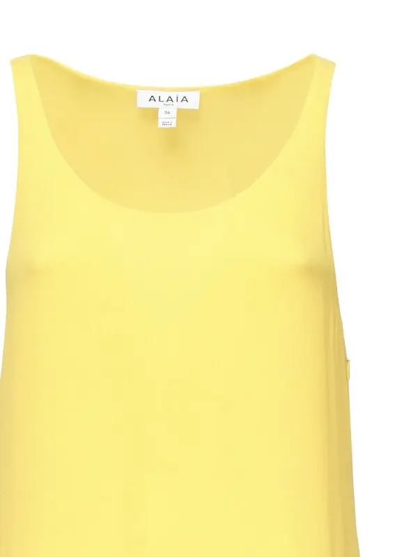 Alaïa Georgette Ruffle Dress