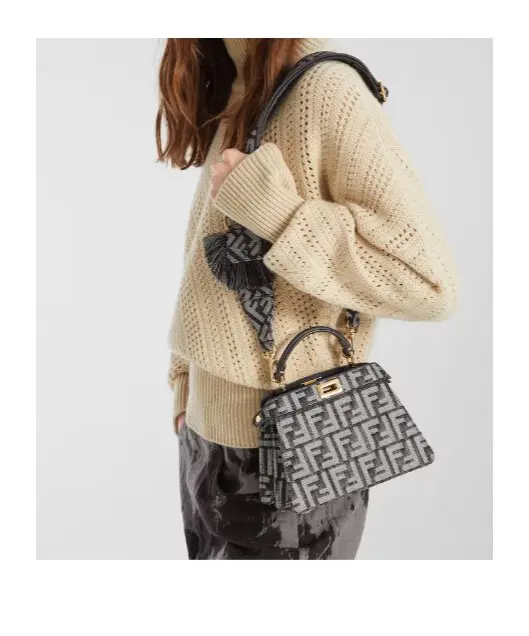 Fendi Peekaboo Iseeu Petite Monogram Tote Bag