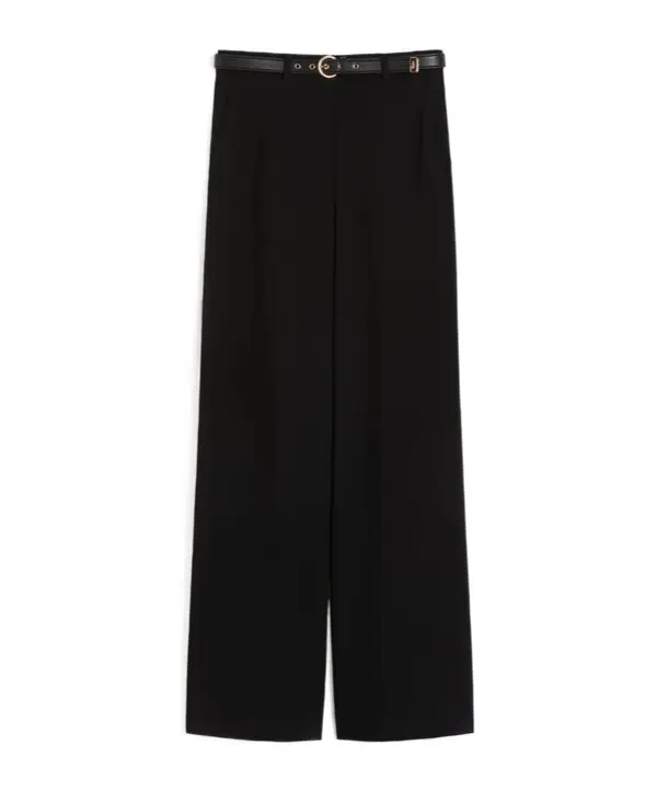 Max Mara Amico Straight-leg Pants - Black