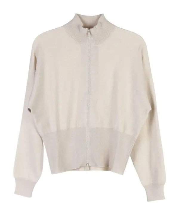 Brunello Cucinelli Long Sleeve Zip-up Sweater