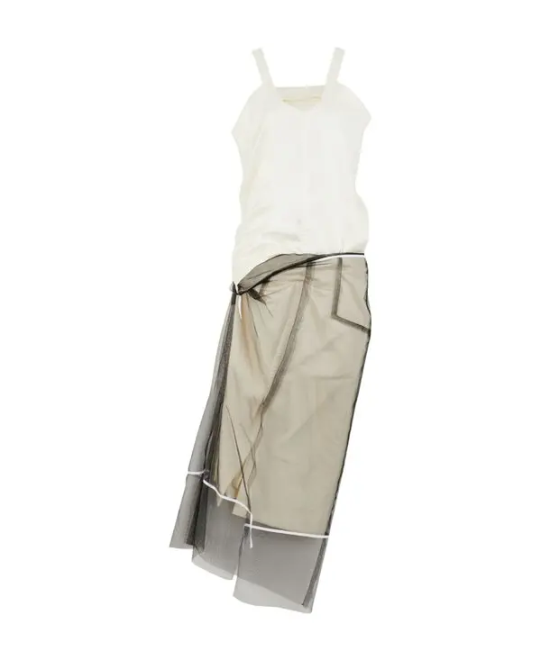 MAISON MARGIELA Sleeveless Tulle Dress - Nude