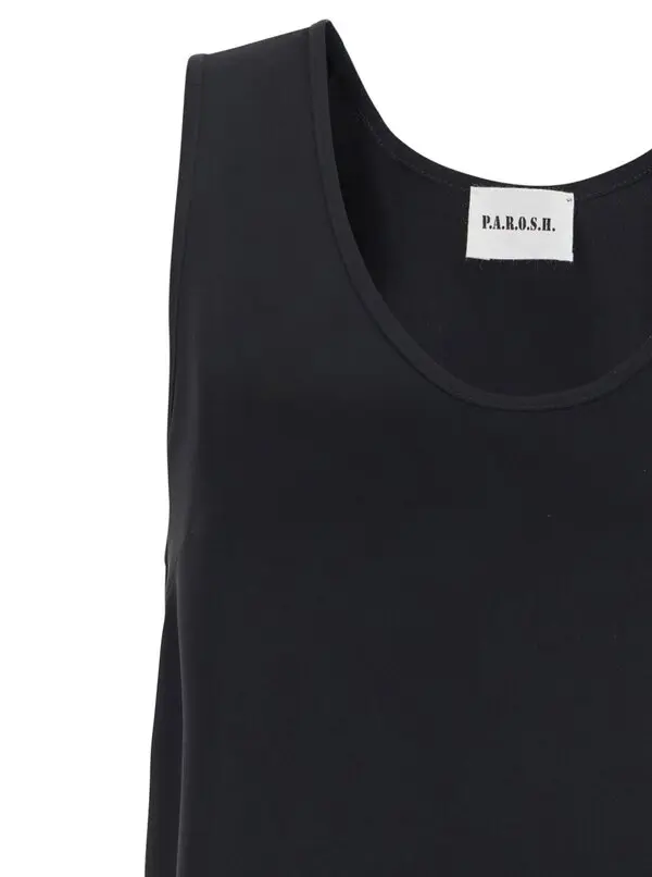 P.a.r.o.s.h Crewneck Sleeveless Tank Top - Black