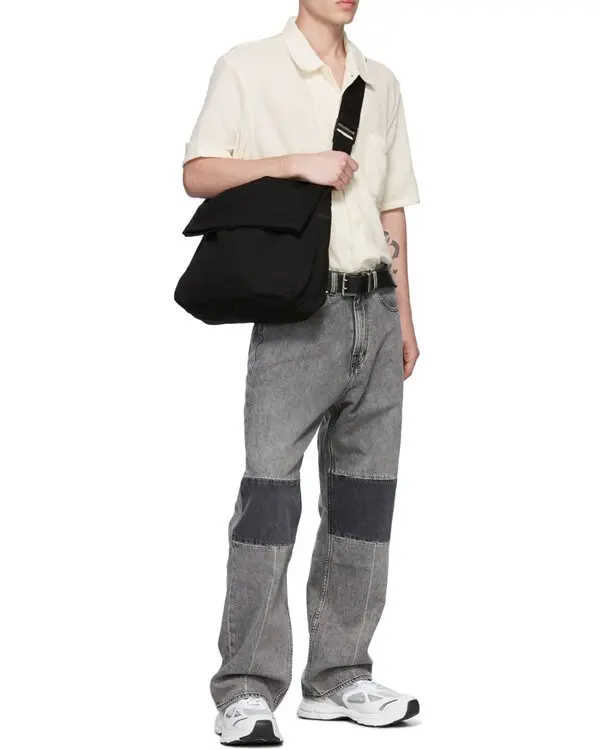 Our Legacy Foldover Top Sling Bag - Black