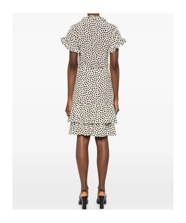 Chloé All-over Printed Ruffled Skirt - White