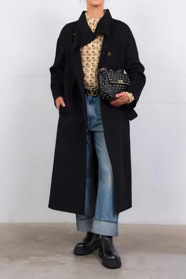 Valentino Garavani Double-breasted High Neck Coat