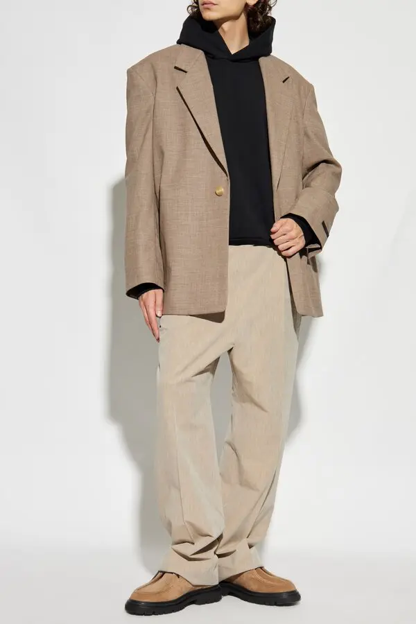 Fear Of God Pleat-detailed Drawstring Trousers - Beige