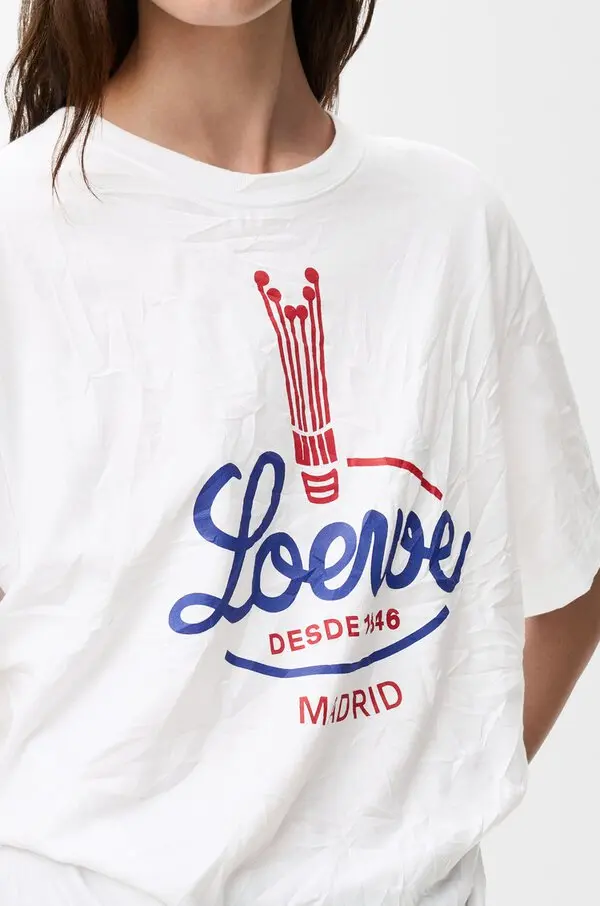 Loewe Graphic Print Crewneck T-shirt - White