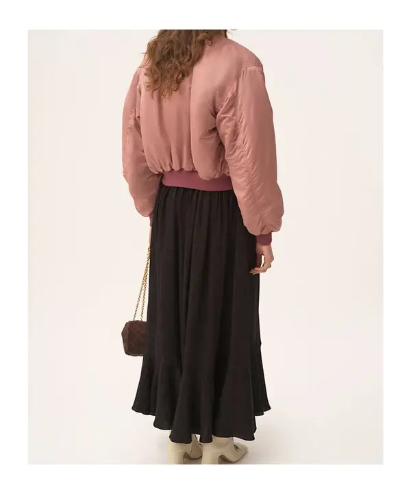 Chloé Maxi-collar Bomber Jacket - Nude