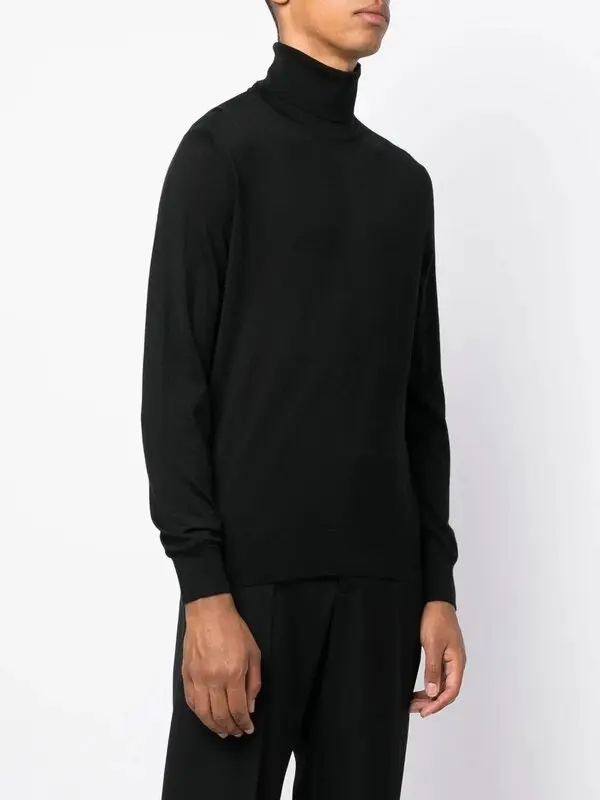Zegna Long-sleeved Turtleneck Jumper - Black